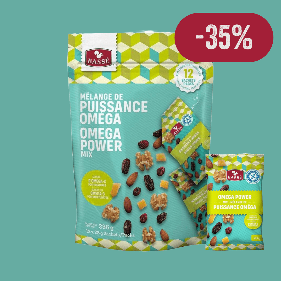 Omega Power Mix | Single Serve Snack Packs | Bassé Nuts