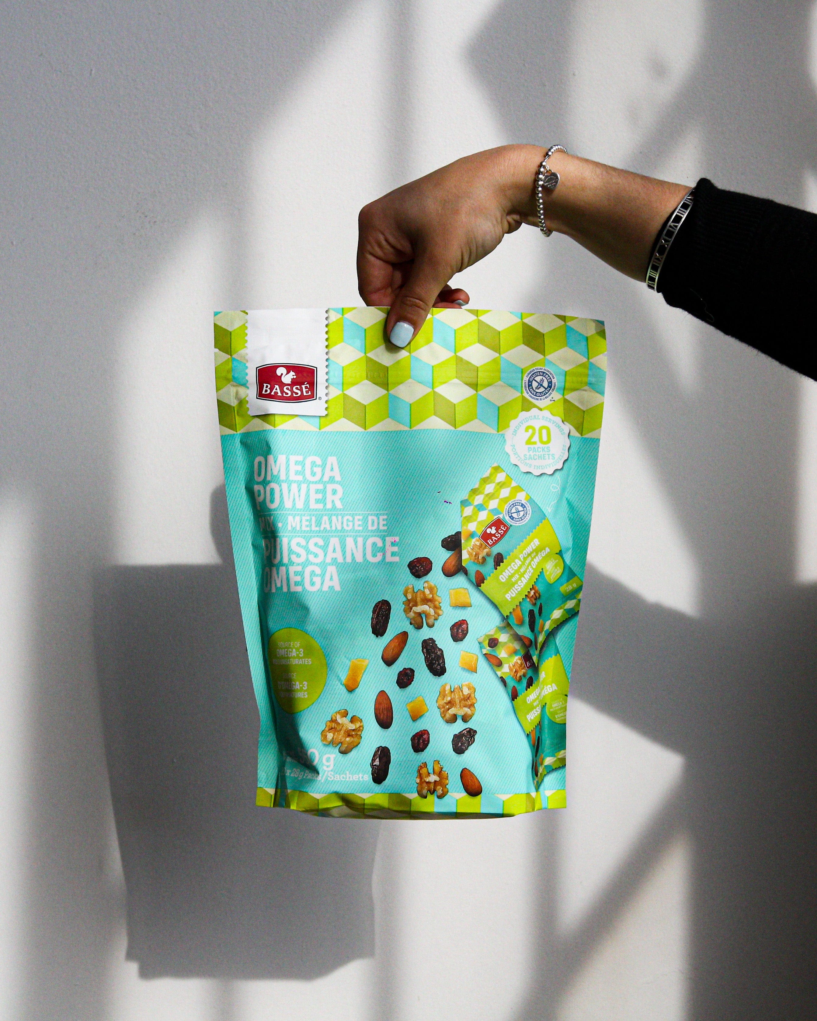 Omega Power Mix | Single Serve Snack Packs | Bassé Nuts