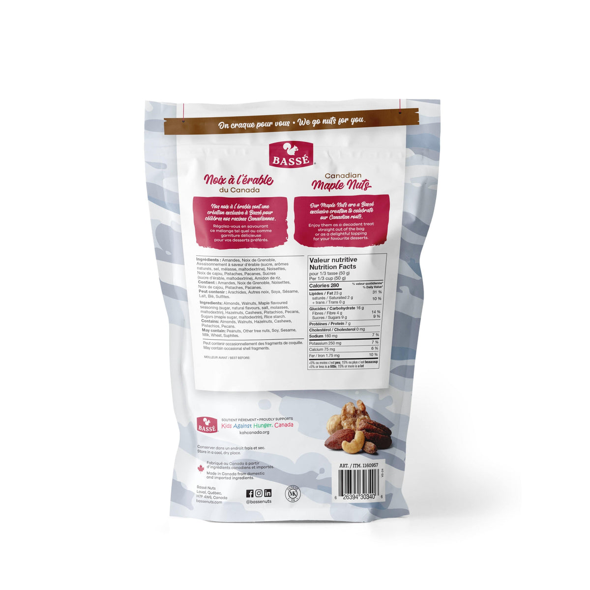 Canadian Maple Nut Mix | Nuts And Seeds | Bassé Nuts