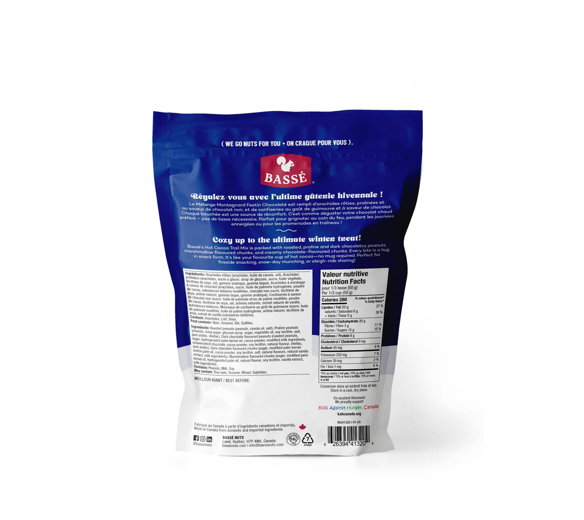 Hot Cocoa Trail Mix (397G) – Bassé Nuts