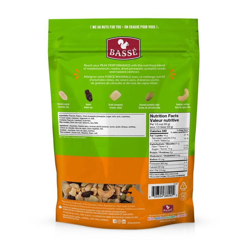 Peak Perfomance Mix (415 g) – Bassé Nuts