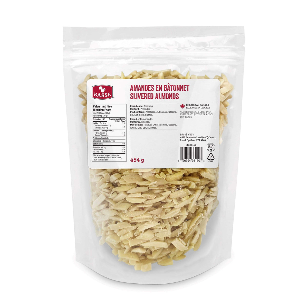 Amandes en Bâtonnet – Bassé Nuts